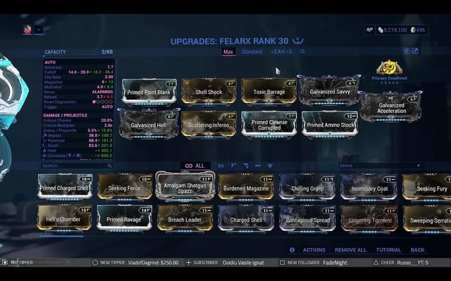 Warframe Felarx build guide: How to get, best evolutions, mods, and more