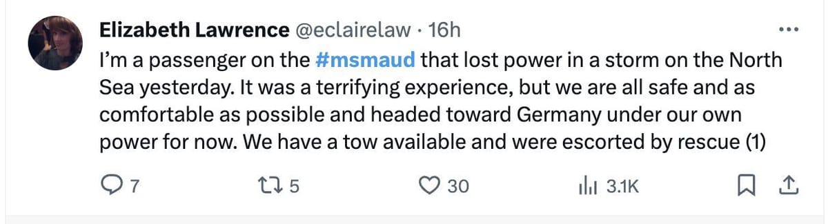 What happened to the MS Maud? Norwegian Cruise ship gets hit by Rogue ...