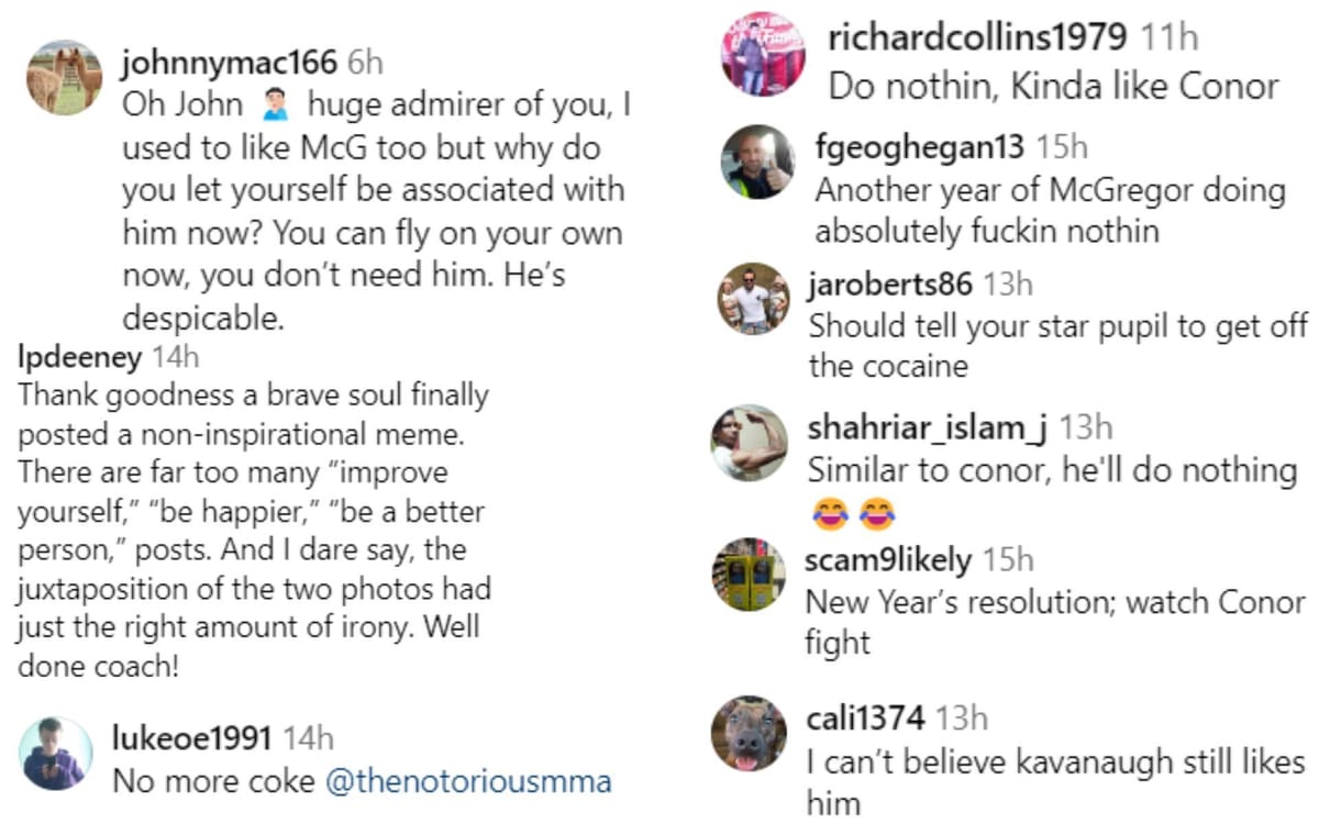 "He'll do nothing" - John Kavanagh's Conor McGregor-inspired meme for ...