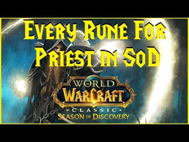 WoW Classic Season of Discovery: All known Priest Runes and where to ...