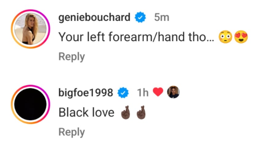 Eugenie Bouchard and Frances Tiafoe react to Sloane Stephens' Christmas ...