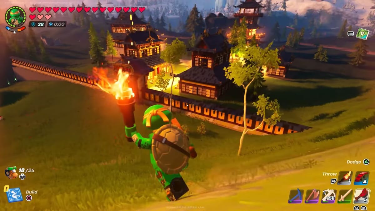 How to get Japanese Buildings in LEGO Fortnite