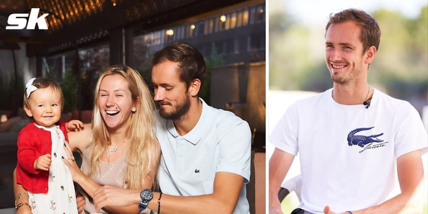 Daniil Medvedev's wife Daria enjoys beach day with daughter Alisa in ...