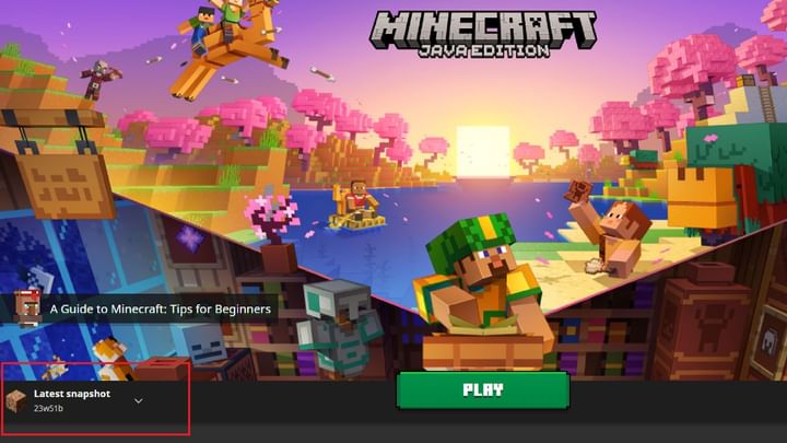 How to download Minecraft snapshot 23w51b