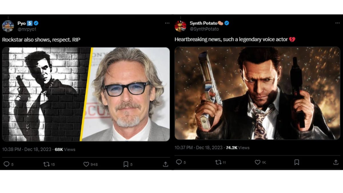 GTA 5 developer Rockstar pays tribute to Max Payne actor James McCaffrey