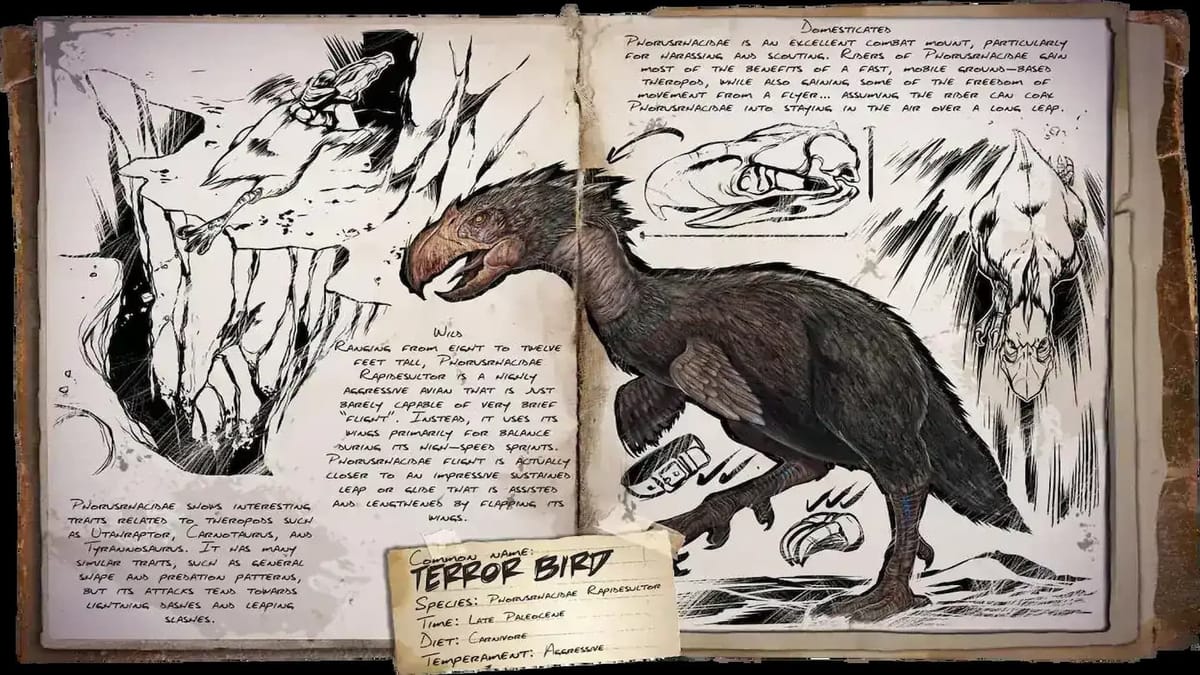 ARK Survival Ascended Terror Bird taming guide