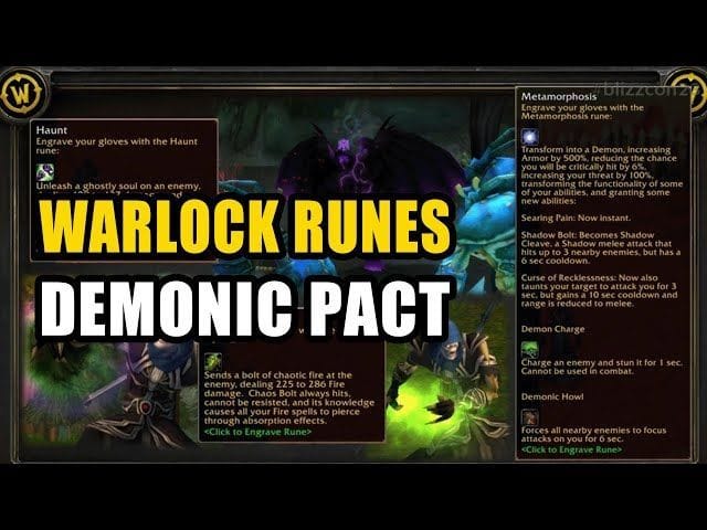 WoW Classic Season of Discovery: All known Warlock Runes and where to ...
