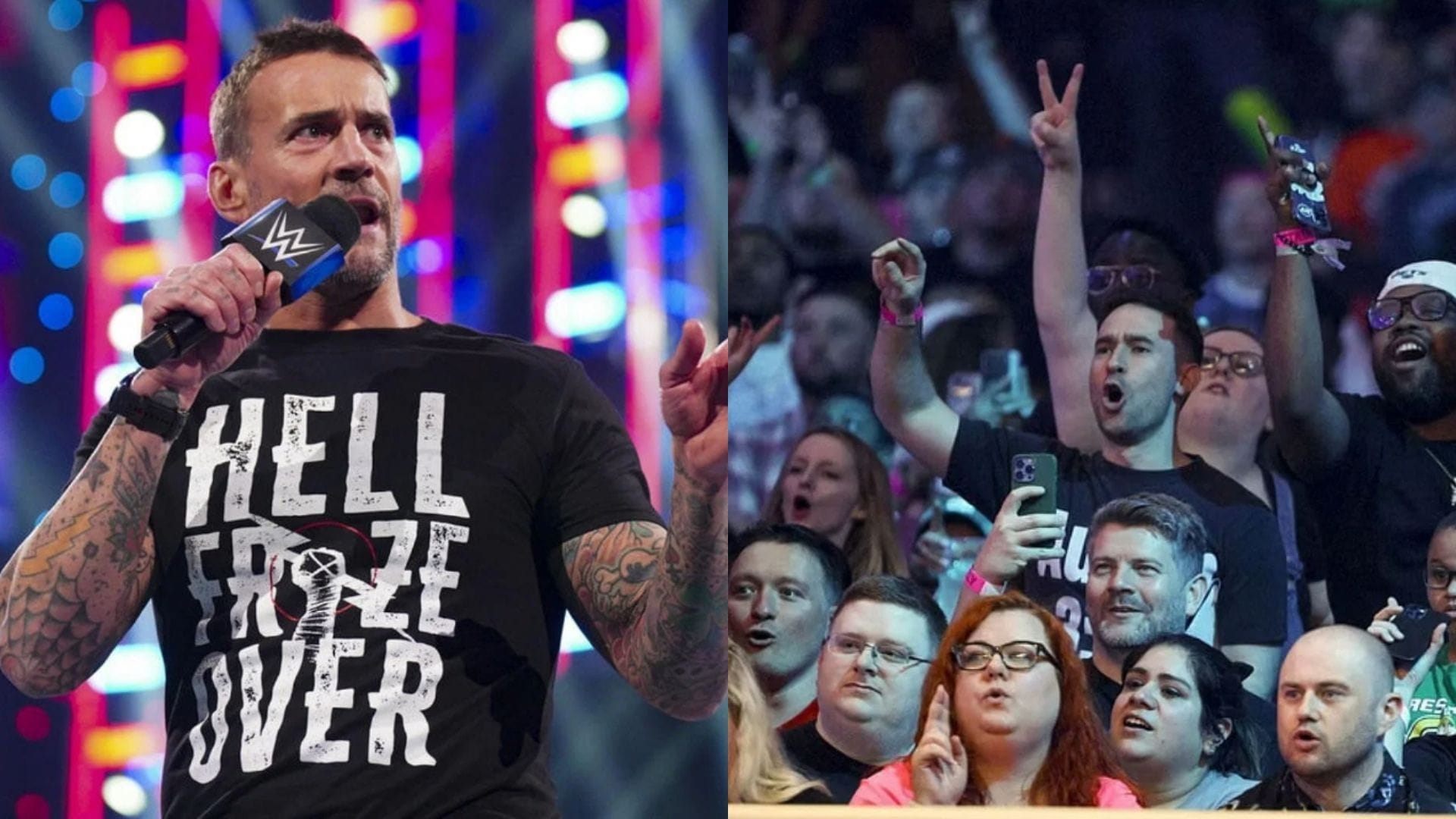 “Sir, that’s CM Punk not Toni Storm,” "Man’s wanted the best view in ...