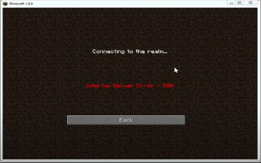 Minecraft L-500 error code guide