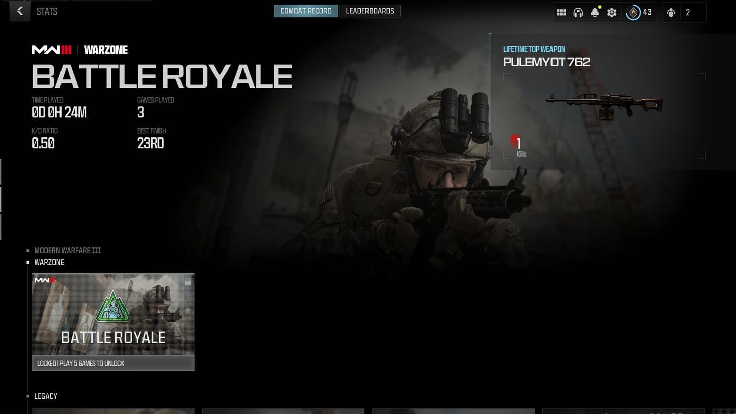 How to check KD and stats in Warzone?