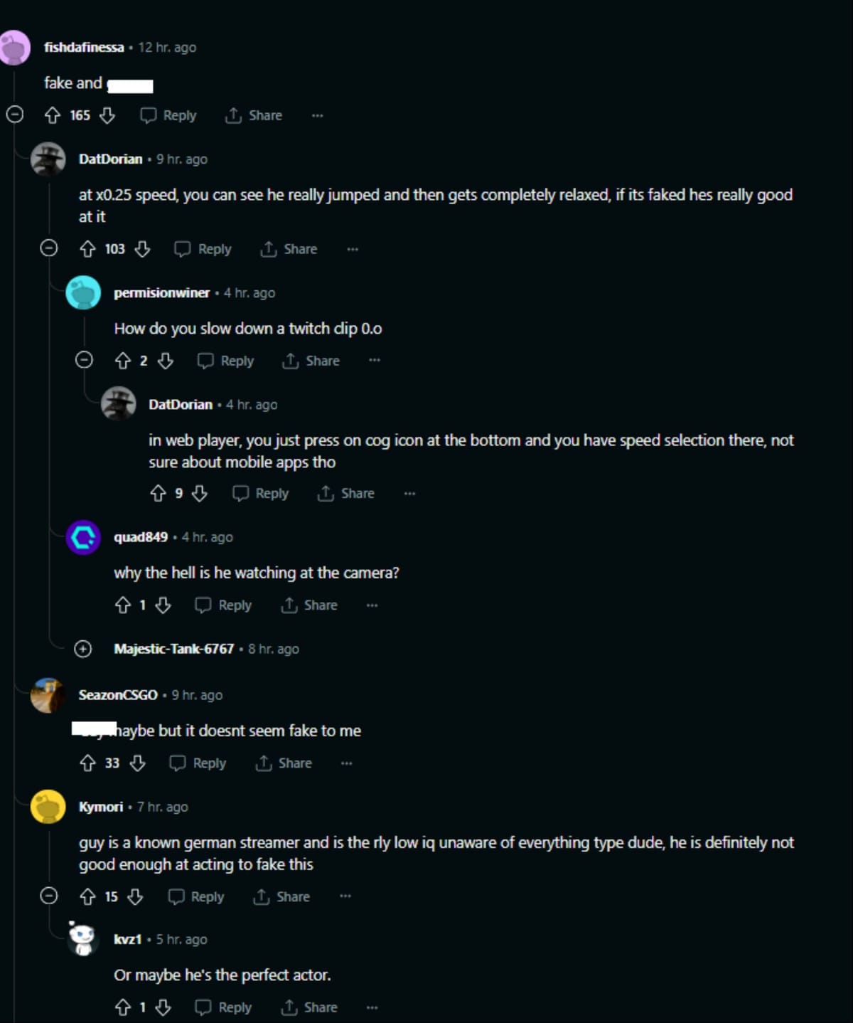 "Looks pretty real or he's an amazing actor" - Twitch streamer passing ...