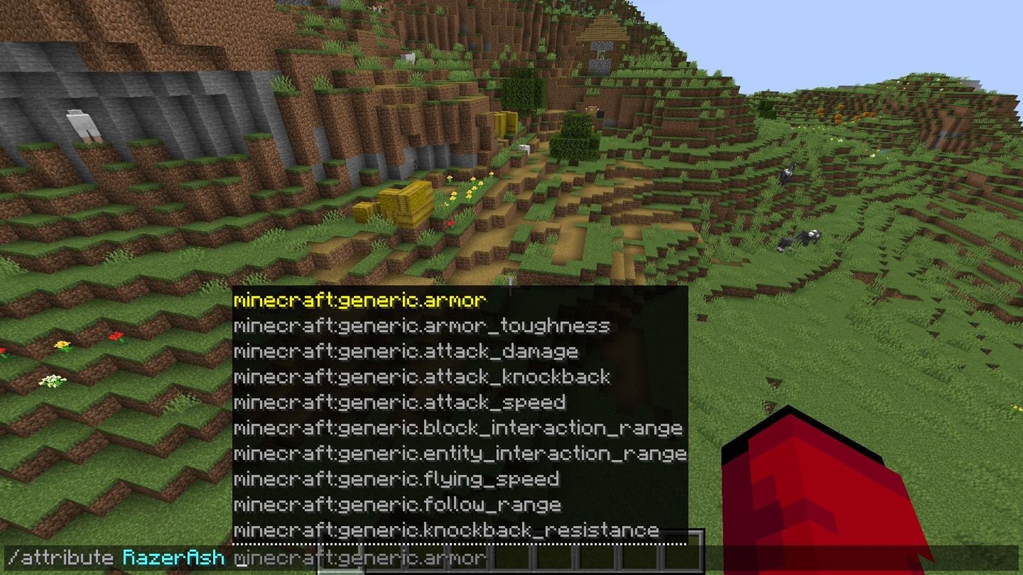 How to use attribute command in Minecraft