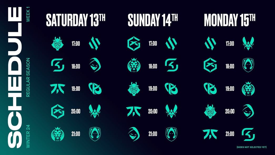 League of Legends LEC 2024 Winter Split: Starting date, match schedule ...