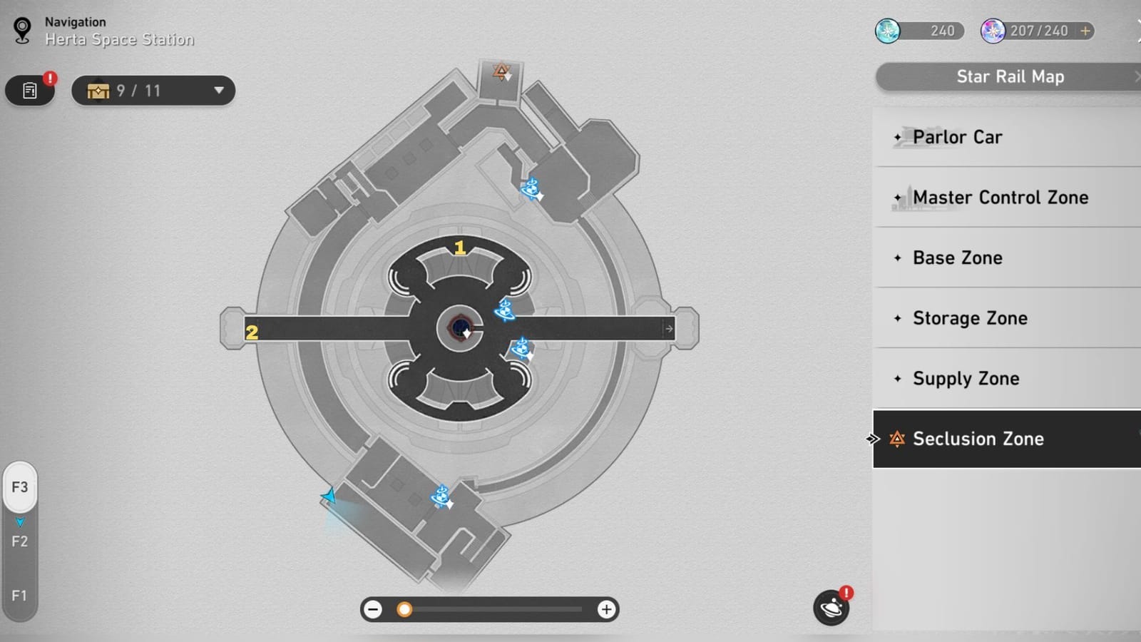 Honkai Star Rail Seclusion Zone Treasure Chest locations