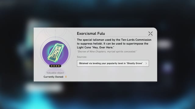 How to amass fans to unlock Exorcismal Fulu in Honkai Star Rail