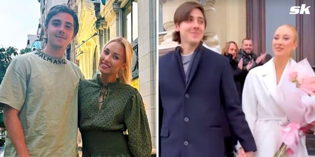 Anastasia Potapova and Alexander Shevchenko tie the knot in intimate ...