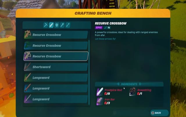 How to craft and upgrade Longsword in LEGO Fortnite: Easy steps explained