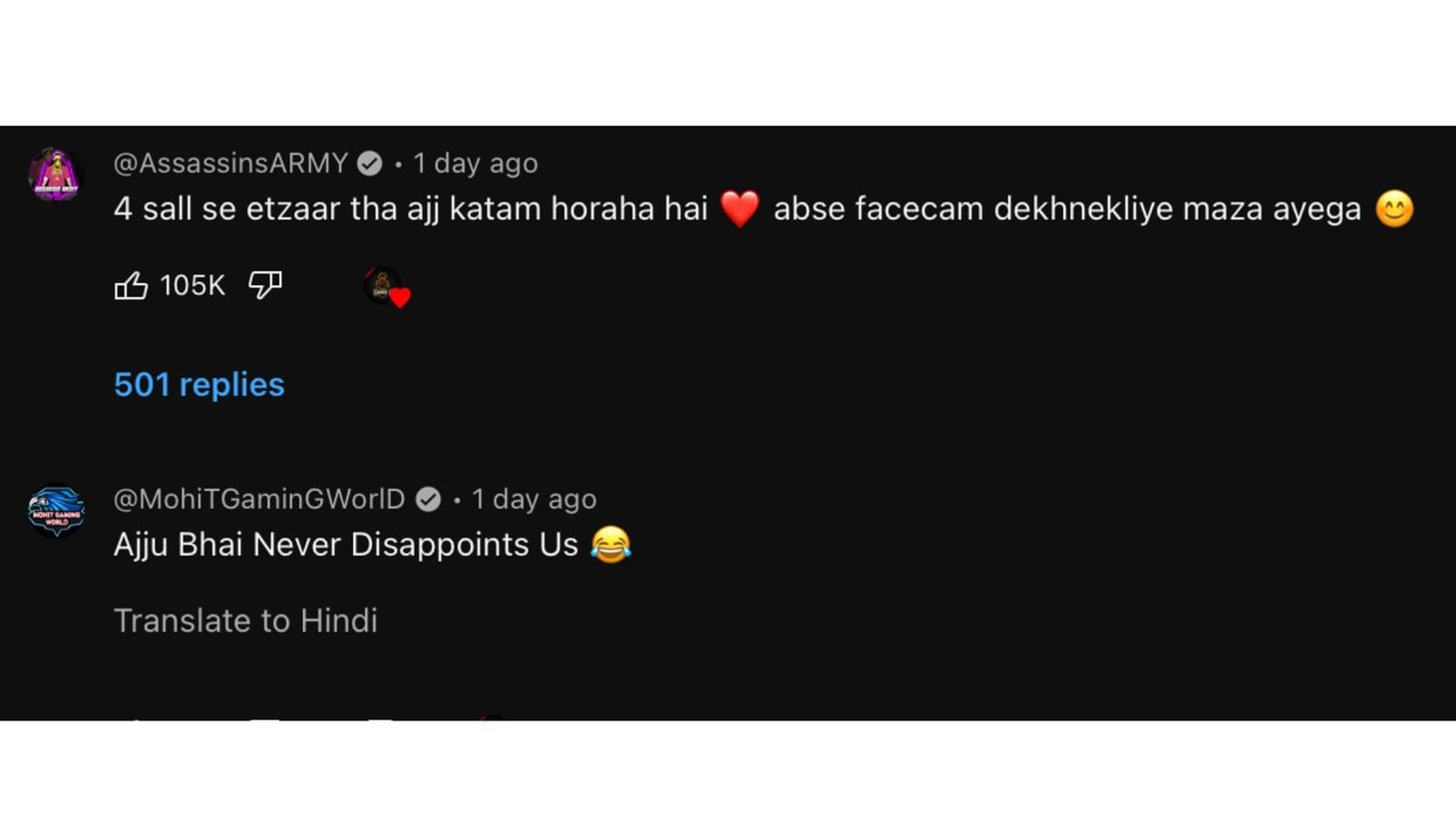 Total Gaming’s face reveal video receives appreciation by Influencers ...