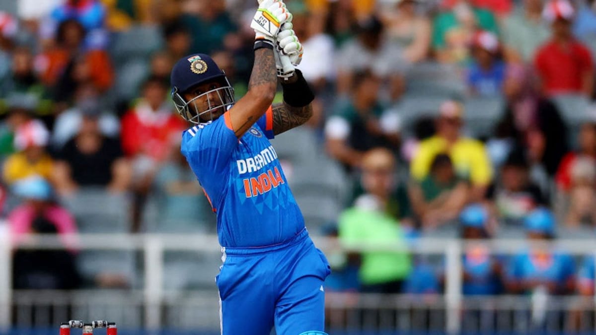 [Watch] Suryakumar Yadav breaks out in a grin after reaching 4th T20I hundred in IND vs SA 3rd T20I