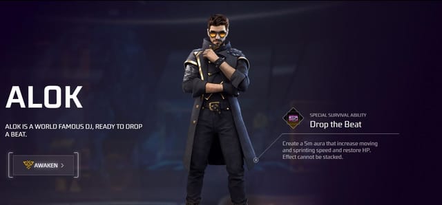 Character: Free Fire MAX में DJ Alok कैरेक्टर: ताकत, कीमत और खरीदने की ...
