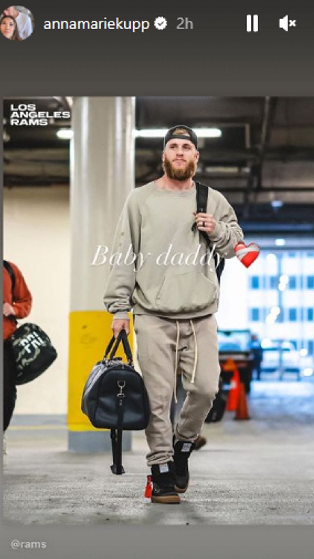 Cooper Kupp's wife Anna Marie hypes 'baby daddy' as Rams face Ravens in ...