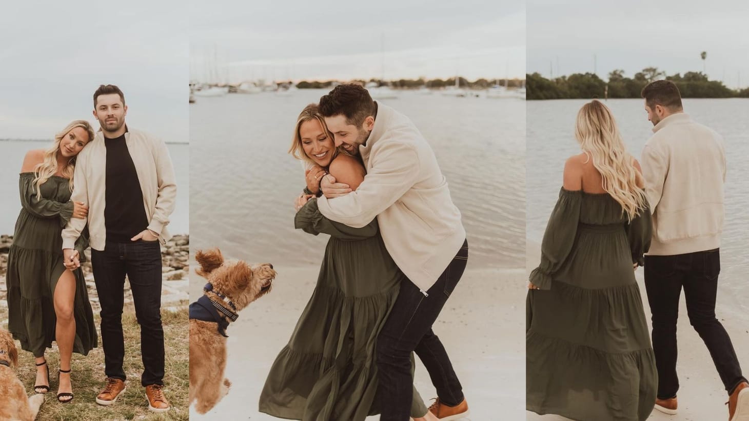 IN PHOTOS: Baker Mayfield and wife Emily announce pregnancy with ...