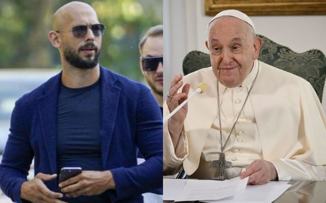 Pope Francis: Andrew Tate shares one-word response to Pope Francis ...