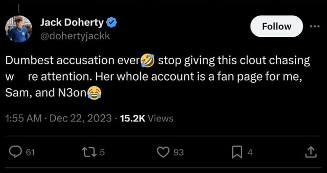 "Dumbest accusation ever" - Jack Doherty responds to grooming ...