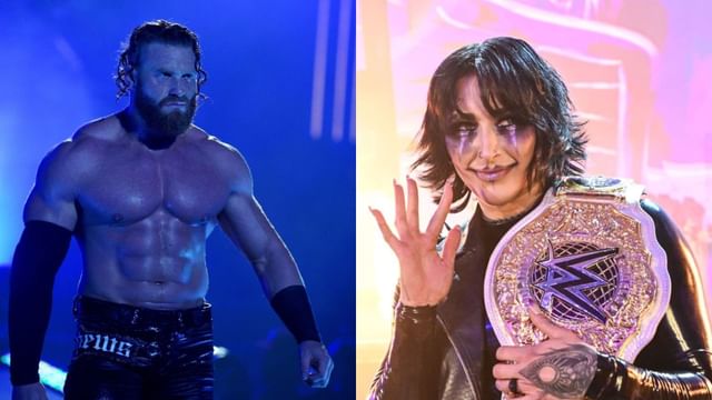 Buddy Matthews gives a cheesy reaction to Rhea Ripley's post about WWE Elimination Chamber