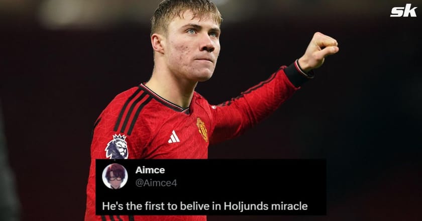 "First to believe in Hojlund's miracle" - Fans react as Manchester ...