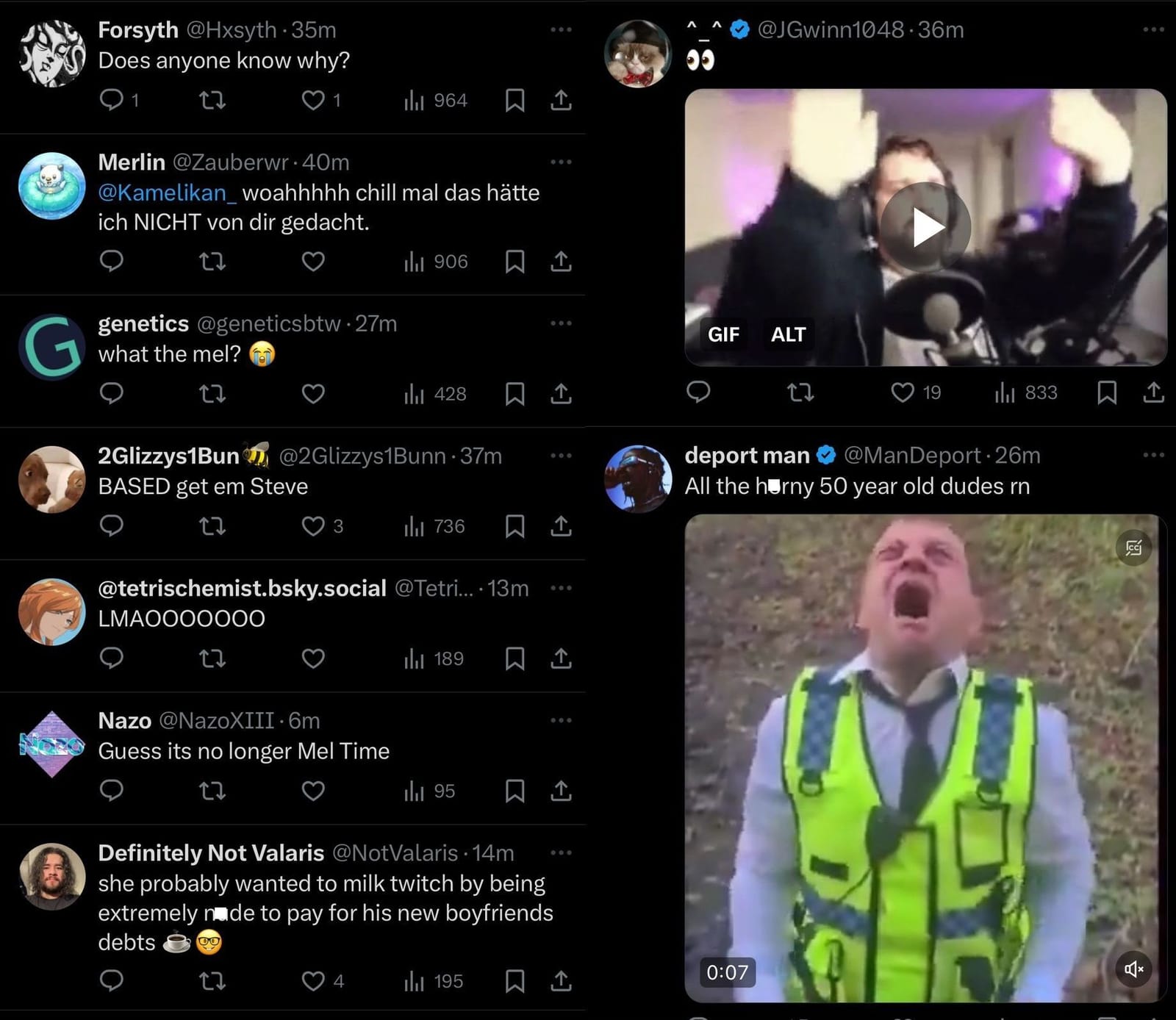 Destiny's wife Melina banned from Twitch, fans react