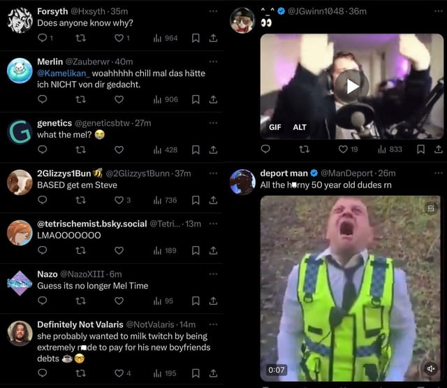 Destiny's wife Melina banned from Twitch, fans react