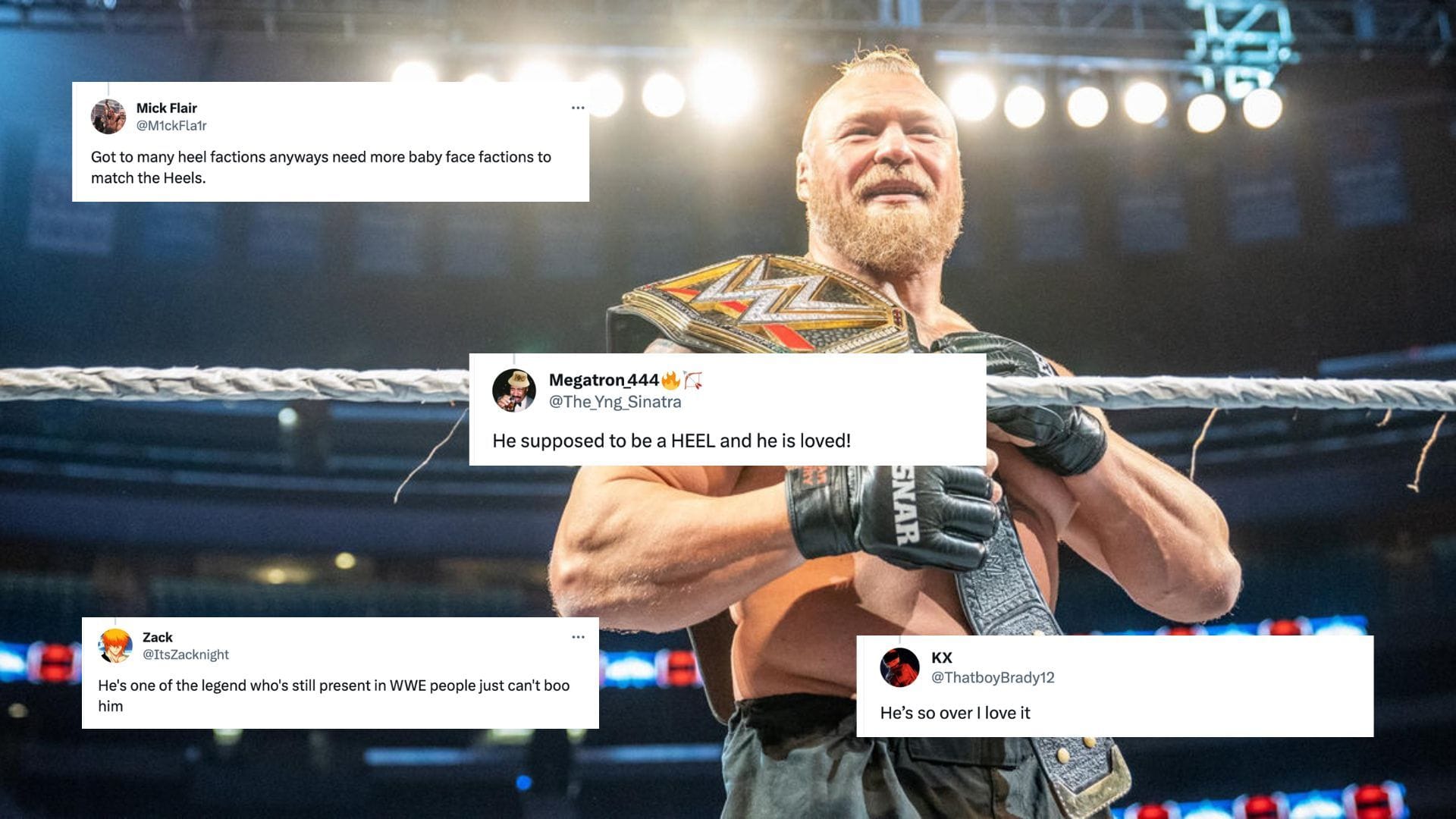 Bobby Lashley: "Just like Brock [Lesnar]", "People just can't boo him ...