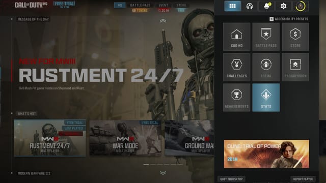 How to check KD and stats in Warzone?