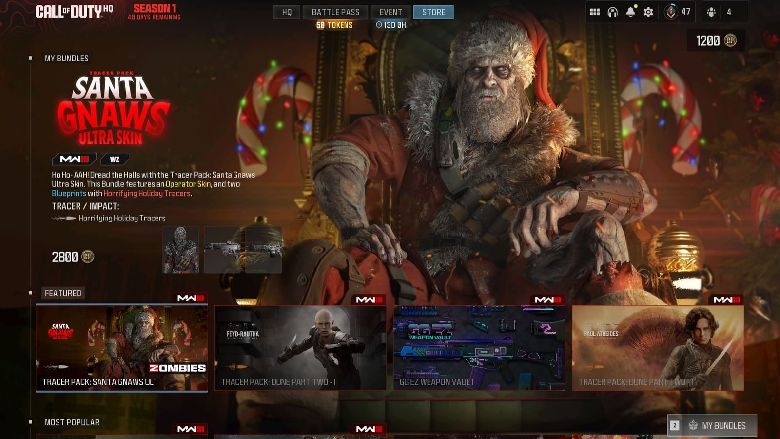 How to unlock Zombie Santa Operator in Warzone and Modern Warfare 3