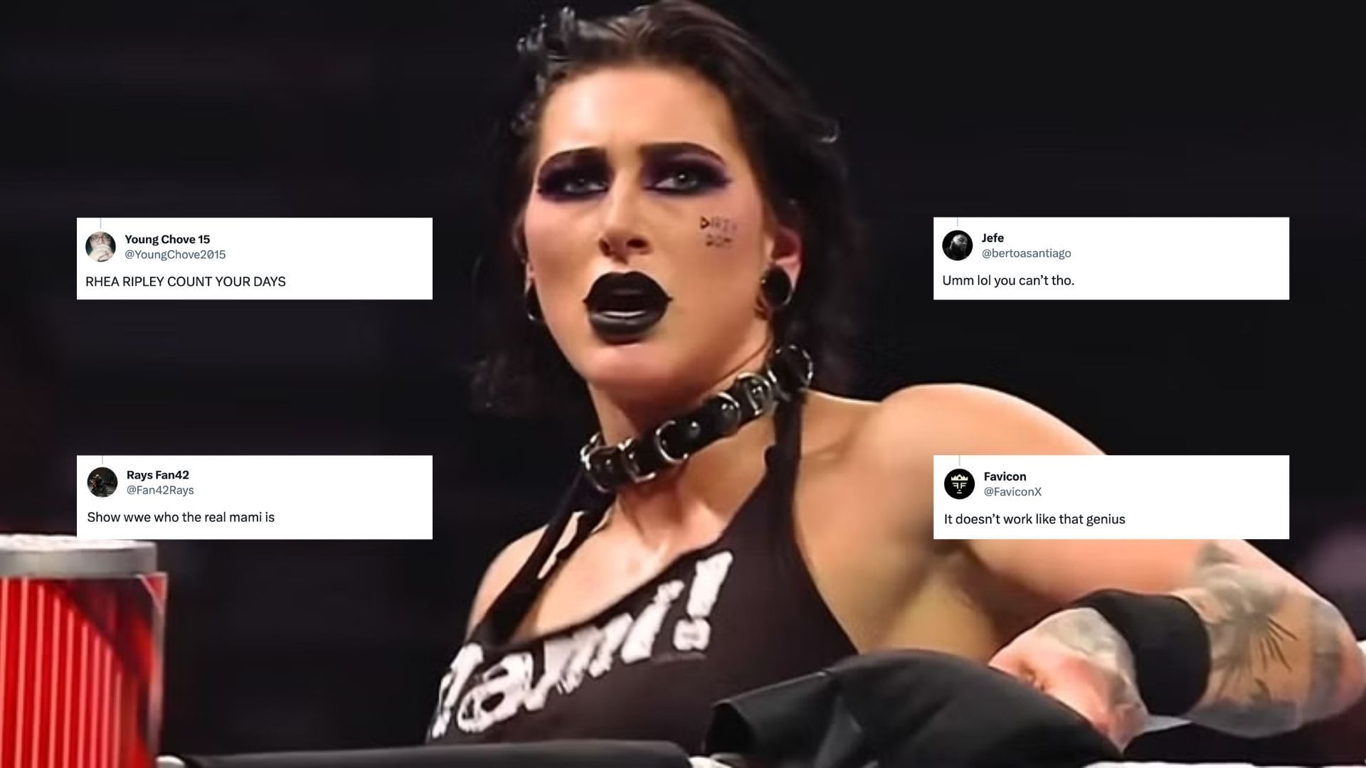 WWE: "RHEA RIPLEY COUNT YOUR DAYS", "Show WWE who the real Mami is ...