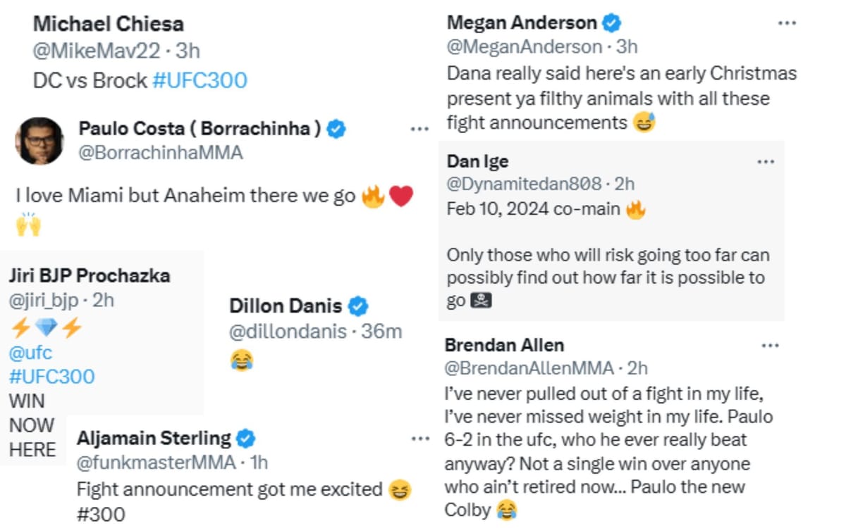 UFC announcement: "Paulo the new Colby" - MMA fighters have vivid ...