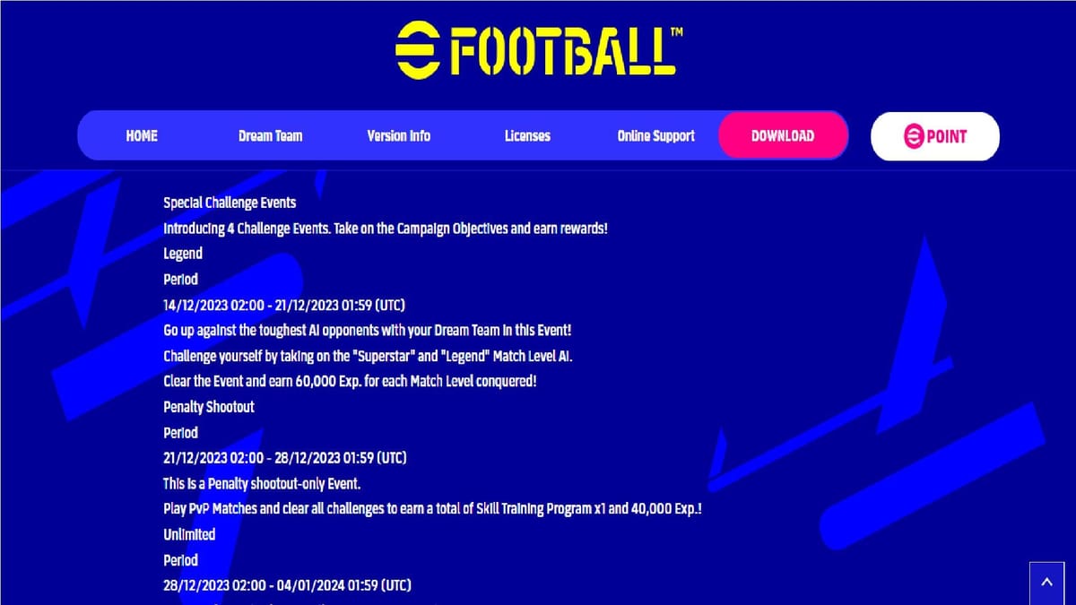 eFootball 2024 Festive Season Campaign: Launch date, free eFootball Coin rewards, and more
