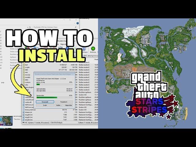 How to play GTA San Andreas USA map with mods
