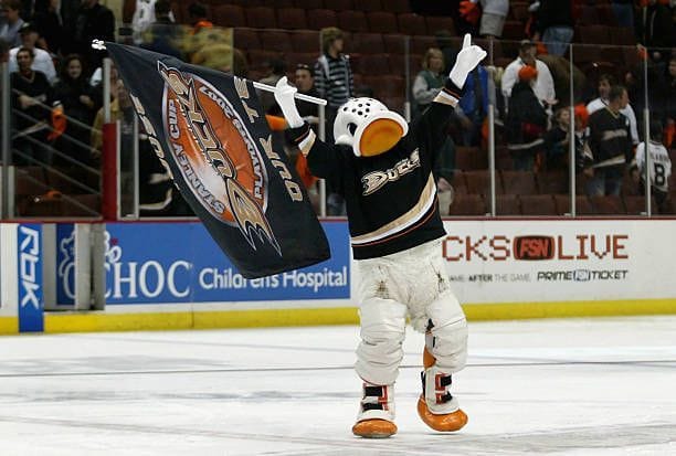 What is the salary of Anaheim Ducks Mascot Wild Wing?