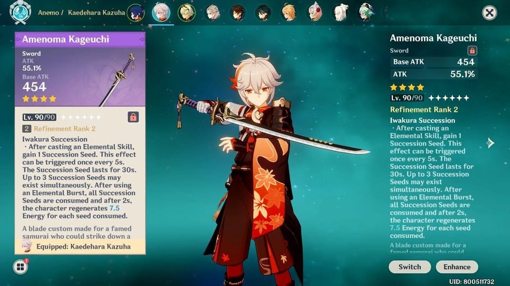 How to get Inazuma's craftable weapons in Genshin Impact