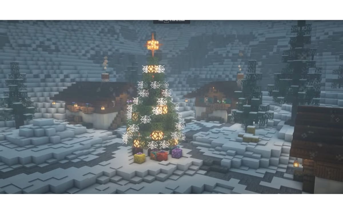 10 best Minecraft Christmas tree designs