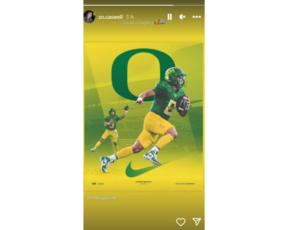 Bo Nix: Dillon Gabriel’s GF shares her excitement as he joins Oregon ...