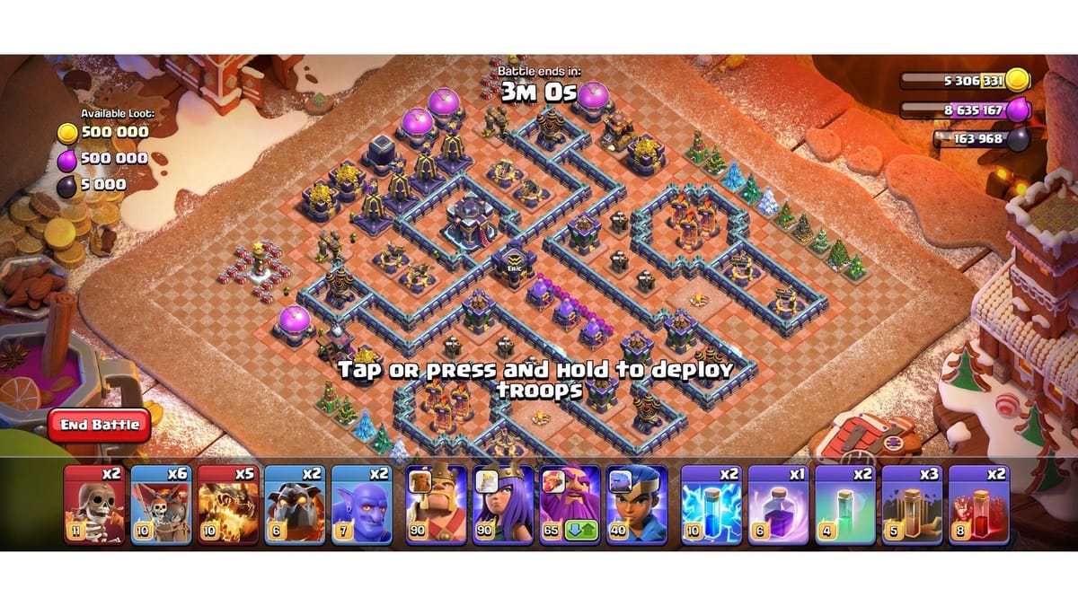 How to 3-star Clash of Clans Clashmas Gingerbread challenge