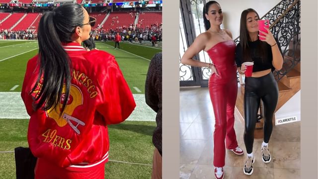 IN PHOTOS: George Kittle's wife Claire steps up gameday fashion with ...