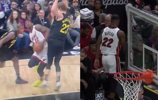 What happened to Jimmy Butler? Heat superstar hobbles off court vs Jazz ...