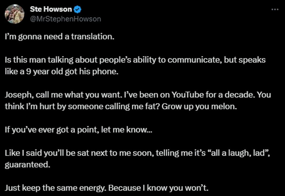 "Who the f**k is this guy?" - Former pro footballer Joey Barton targets ...