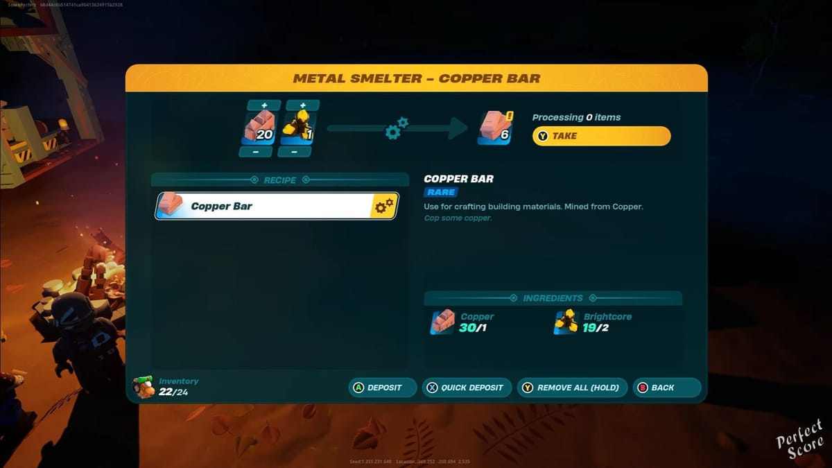 Where to find Copper Bars in LEGO Fortnite Odyssey