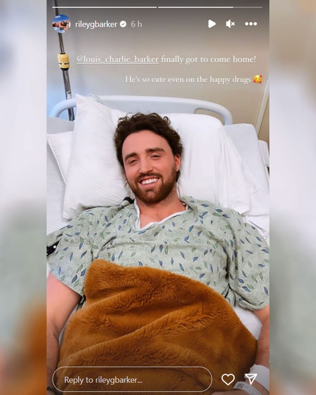 "He's so cute even on the happy drugs" - Riley Gaines pens warm message ...