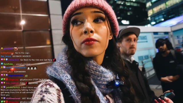 "Full on creeping on her": Viewers react to IRL Twitch streamer being ...